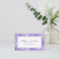 Purple Holographic Script Business Card | Zazzle