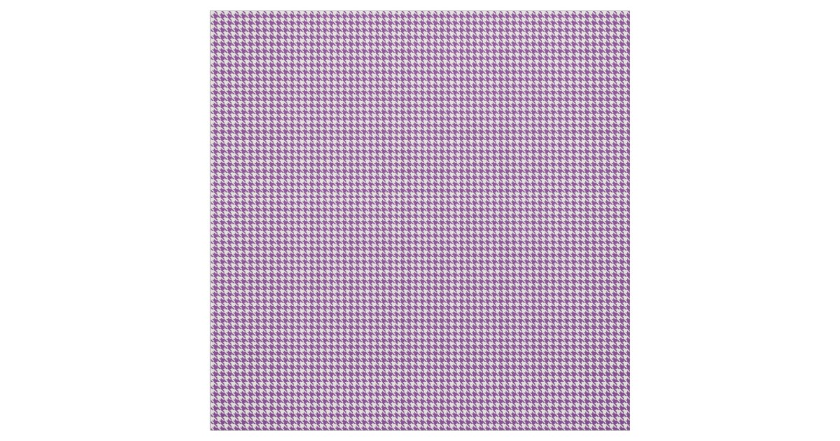 Purple Houndstooth Abstract Fabric | Zazzle