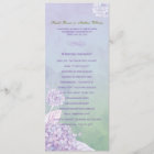 Purple Hydrangea Wedding Program Templates | Zazzle.com