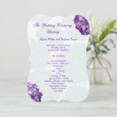 Purple Hydrangea Wedding Program Templates | Zazzle