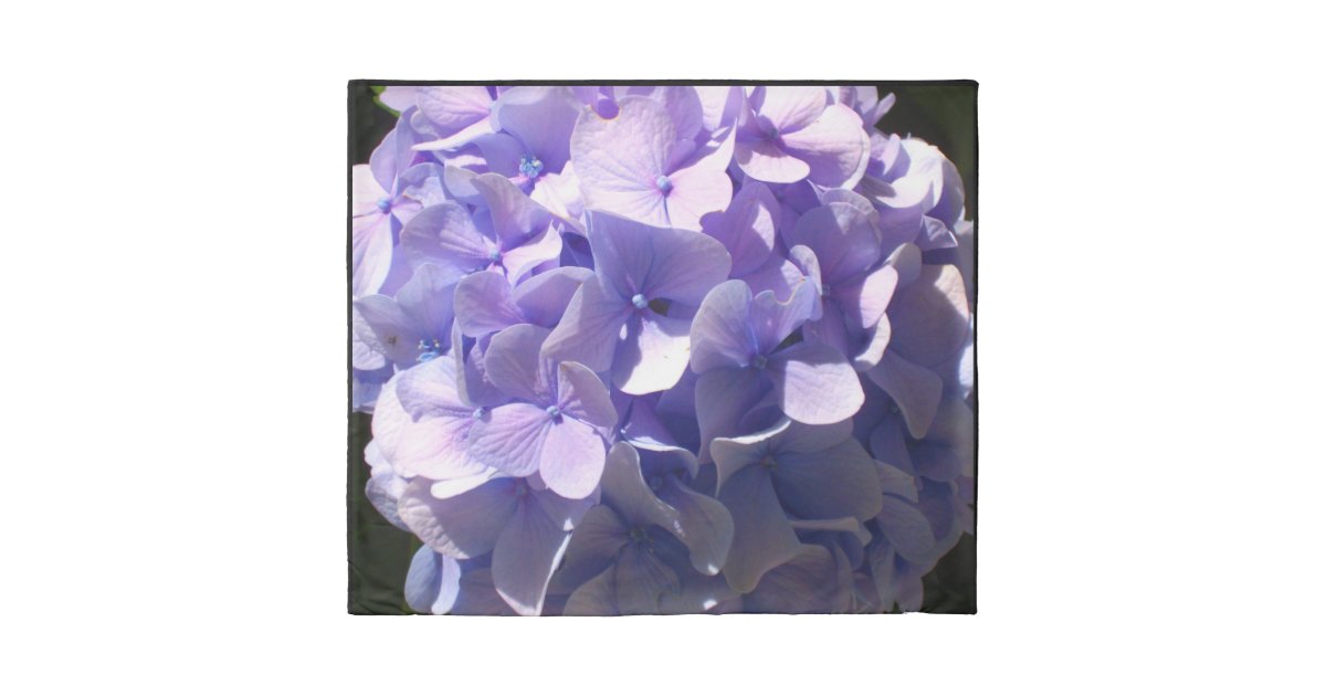Purple hydrangeas duvet cover | Zazzle