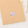 Purple Ice Skates Sticker | Zazzle