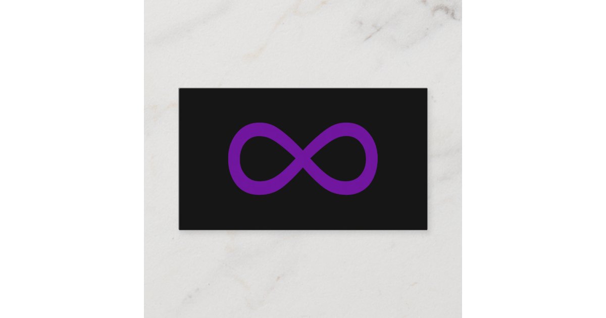 Purple Infinity Symbol Business Card | Zazzle