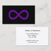 Purple Infinity Symbol Business Card | Zazzle