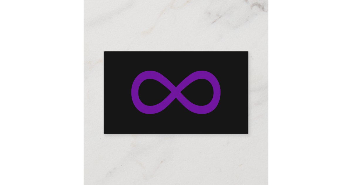 Purple Infinity Symbol Business Card | Zazzle