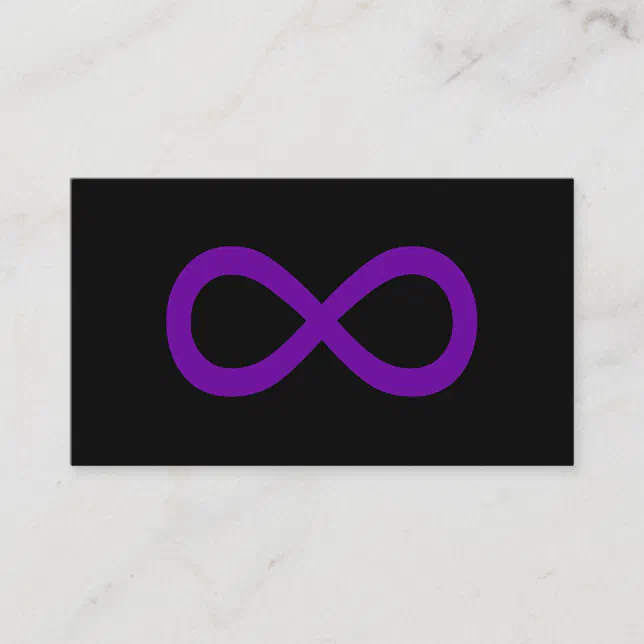 Purple Infinity Symbol Business Card | Zazzle