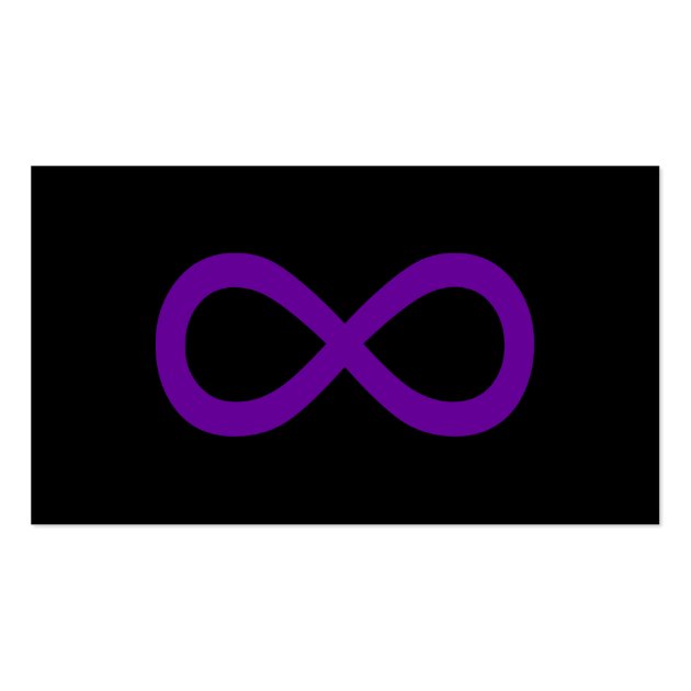Purple Infinity Symbol Business Cards