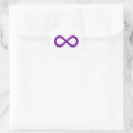 Purple Infinity Symbol Classic Round Sticker | Zazzle