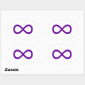 Purple Infinity Symbol Oval Sticker | Zazzle