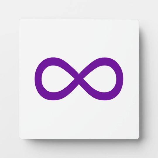Purple Infinity Symbol Plaque | Zazzle.com
