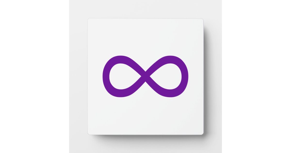 Purple Infinity Symbol Plaque | Zazzle.com