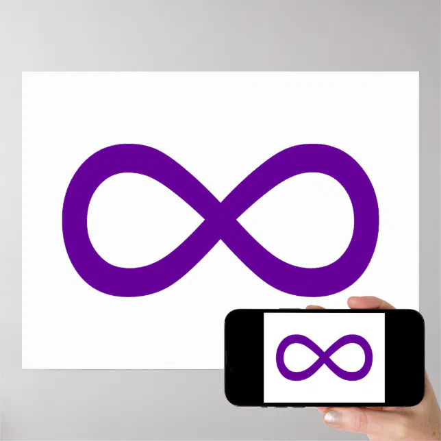 Purple Infinity Symbol Poster | Zazzle