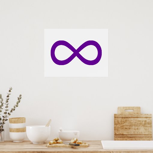 Purple Infinity Symbol Poster | Zazzle
