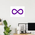 Purple Infinity Symbol Poster | Zazzle