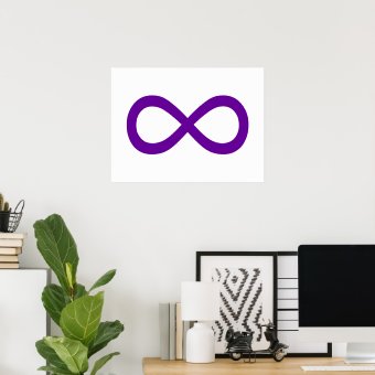 Purple Infinity Symbol Poster | Zazzle