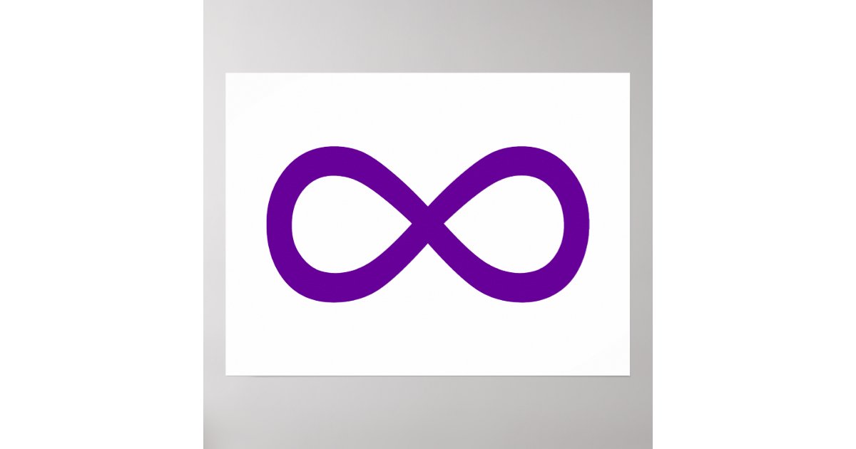Purple Infinity Symbol Poster | Zazzle