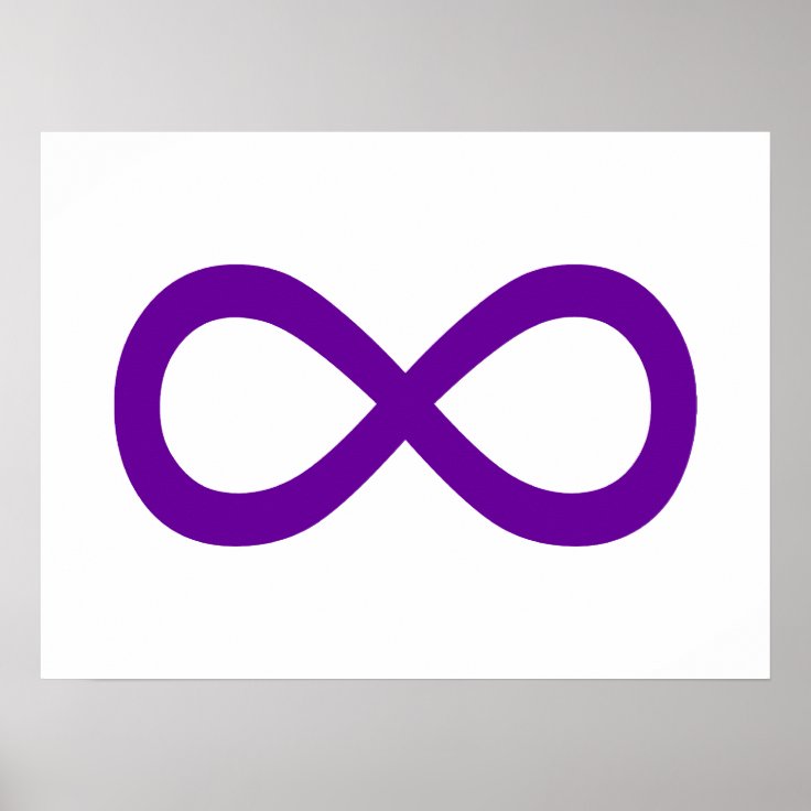 Purple Infinity Symbol Poster | Zazzle