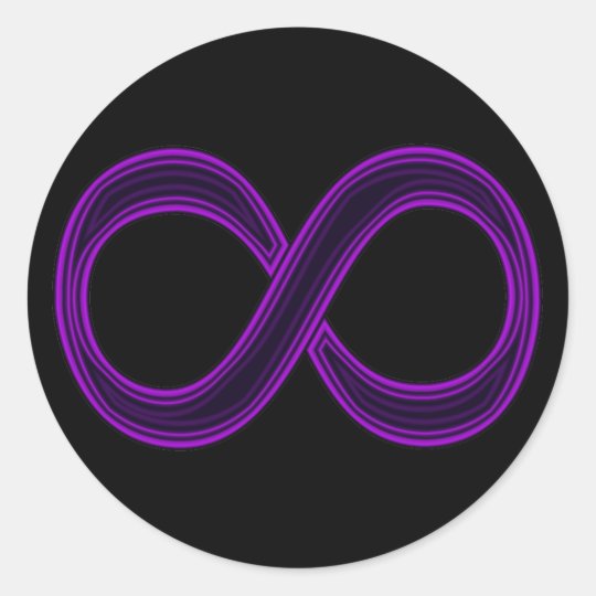Purple Infinity Symbol Sticker | Zazzle.com