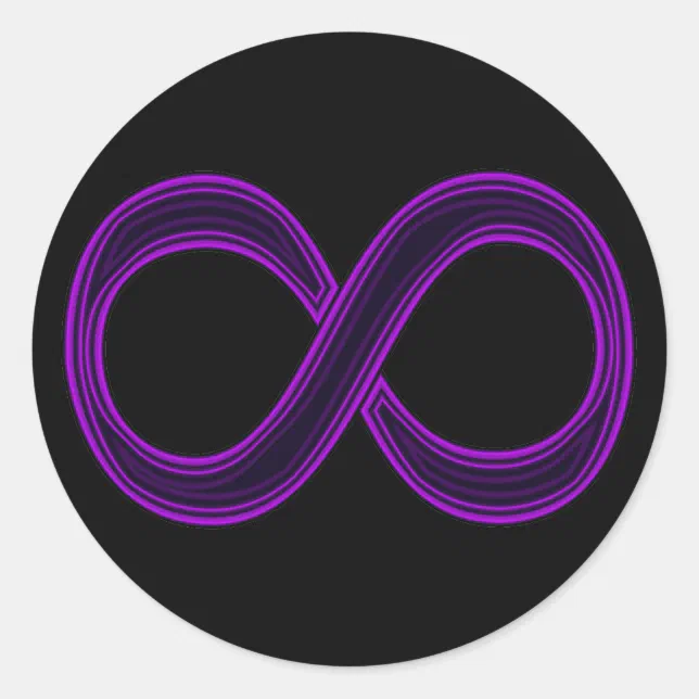 Purple Infinity Symbol Sticker | Zazzle