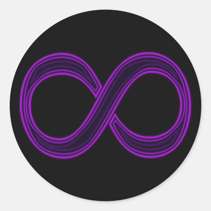 Purple Infinity Symbol Sticker | Zazzle.com