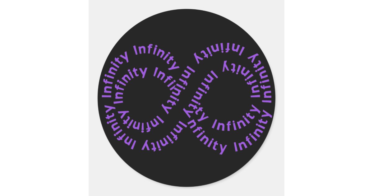 Purple Infinity Symbol Sticker | Zazzle