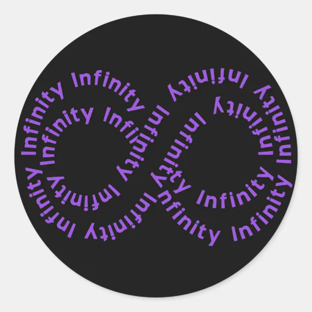 Purple Infinity Symbol Sticker | Zazzle