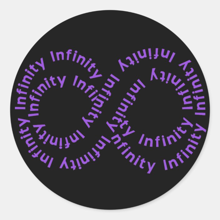 Purple Infinity Symbol Sticker | Zazzle.com