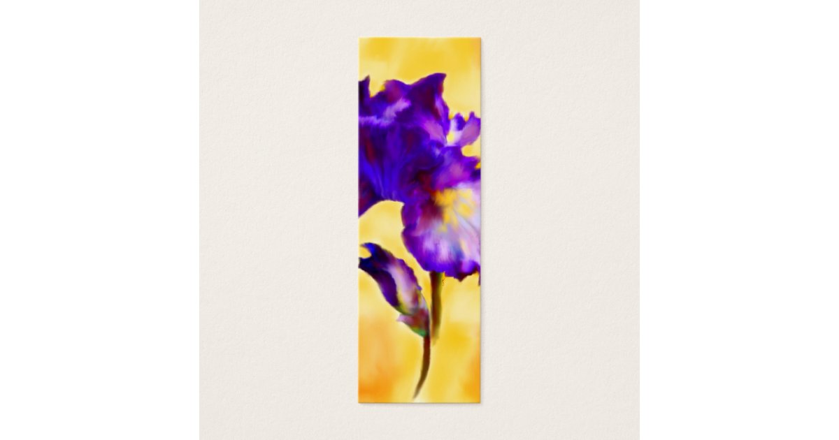 Purple Iris (flower) Bookmarks | Zazzle