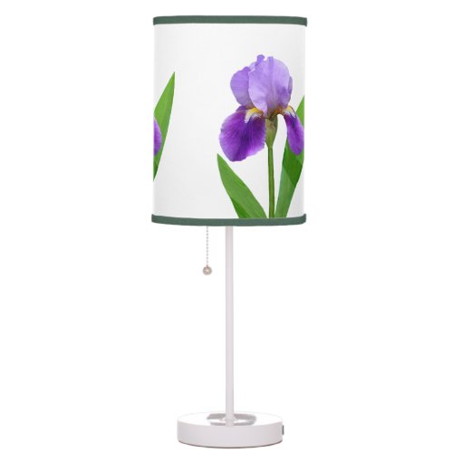 Purple Iris Table Lamp | Zazzle