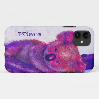 purple koala iphone case | Zazzle