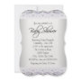 Purple Lavender and Gray Baby Girl Shower Invitation | Zazzle