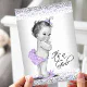 Purple Lavender and Gray Baby Girl Shower Invitation | Zazzle