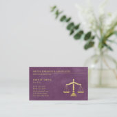 Purple Lawyer Scales of Justice Appointment | Zazzle