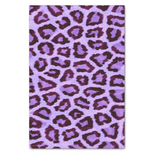 Purple Leopard Cheetah Animal Print Pattern Tissue Paper | Zazzle