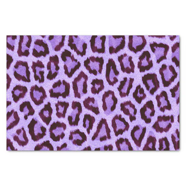 Purple Leopard Cheetah Animal Print Pattern Tissue Paper | Zazzle