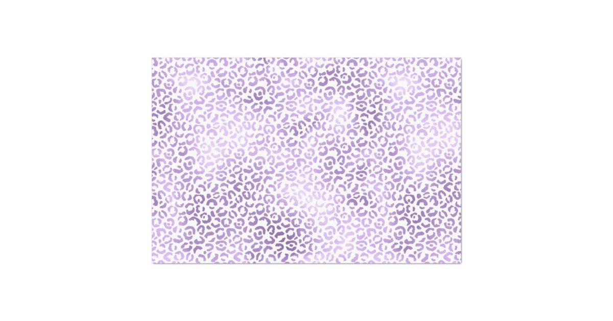 Purple Leopard Print Tissue Paper | Zazzle