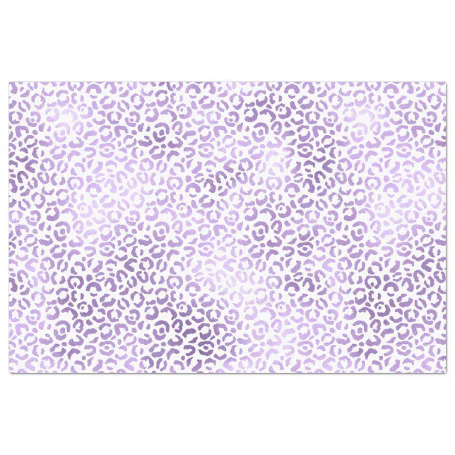 Purple Leopard Print Tissue Paper | Zazzle