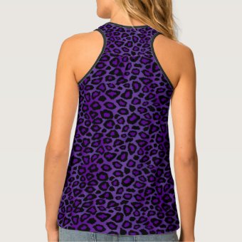 Purple Leopard Skin Tank Top | Zazzle