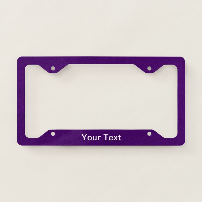 Purple License Plate Frame | Zazzle.com