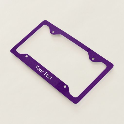 Purple License Plate Frame | Zazzle