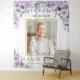 Purple Lilac Floral Funeral Memorial Picture Photo Tapestry | Zazzle
