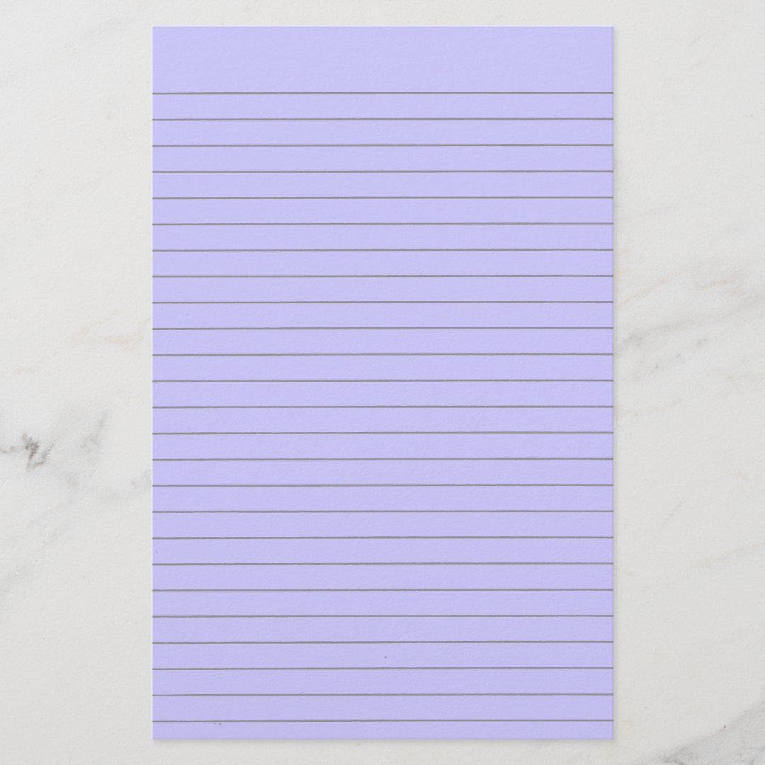 Purple Lined Stationery | Zazzle