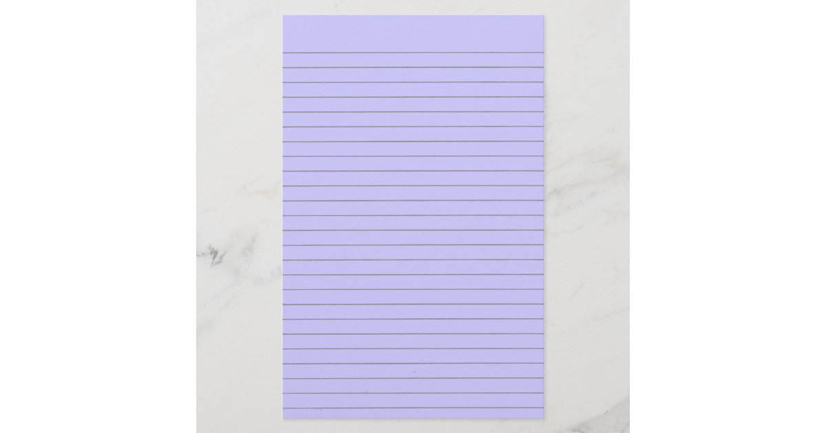Purple Lined Stationery | Zazzle