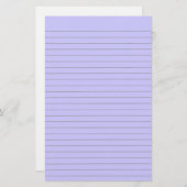 Purple Lined Stationery | Zazzle