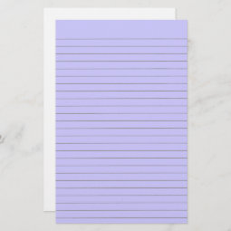 Purple Lined Stationery | Zazzle