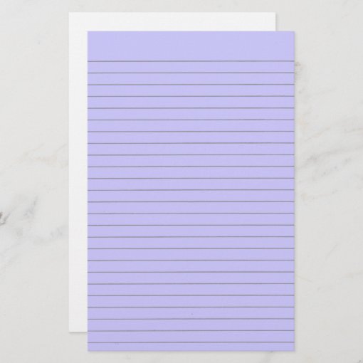 Purple Lined Stationery | Zazzle