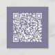Purple | Logo | QR Code Square Business Card | Zazzle