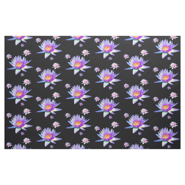 Lotus pattern fabric | Zazzle.com