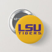 Purple LSU Tigers Logo Button | Zazzle