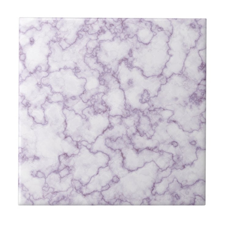 Purple Marble Pattern Ceramic Tile | Zazzle